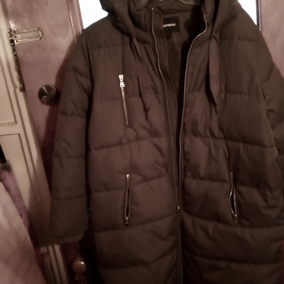 Express | Jackets & Coats | Express Long Puffer Coat | Poshmark